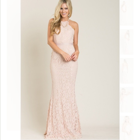 Dresses | Amalia Lace Blush Dress | Poshmark
